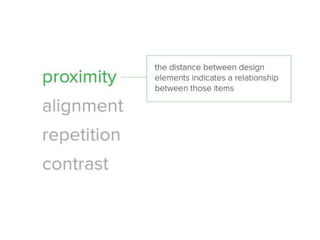 Introduction to Design Principles: Proximity, Alignment, and Repetition ...