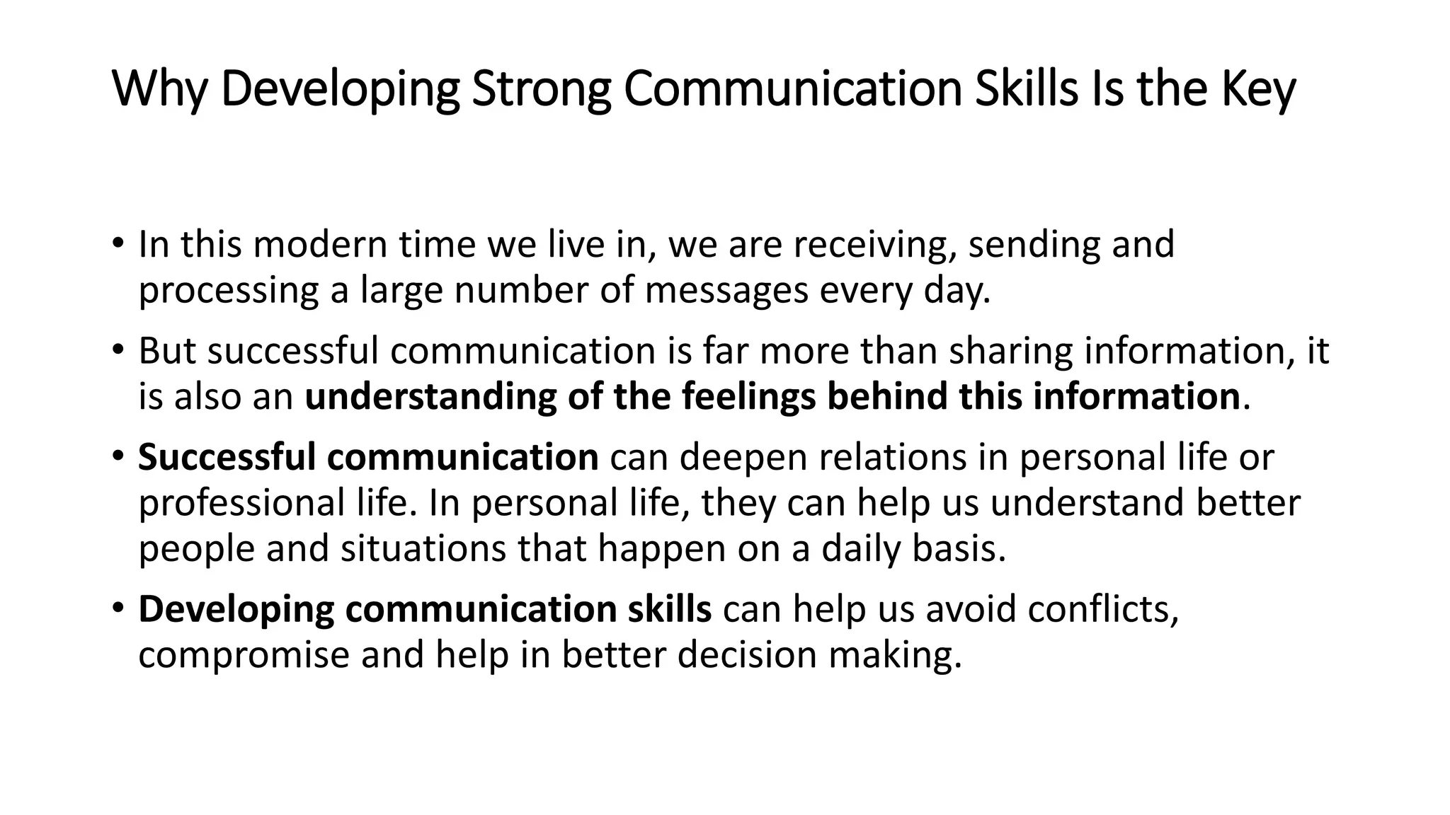 Communications Skills PPt Slides for how to begin | PPT