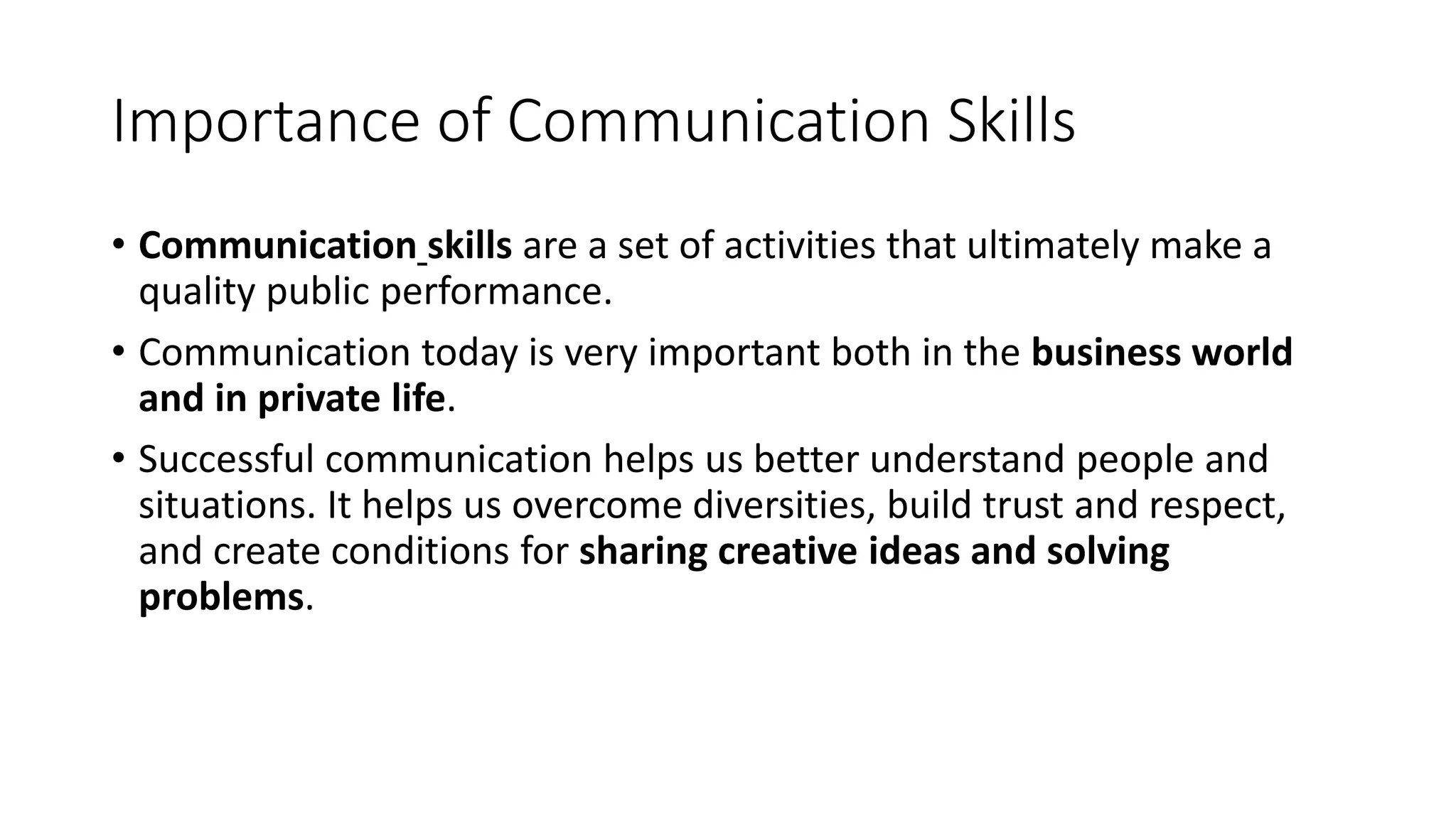 Communications Skills PPt Slides for how to begin | PPT