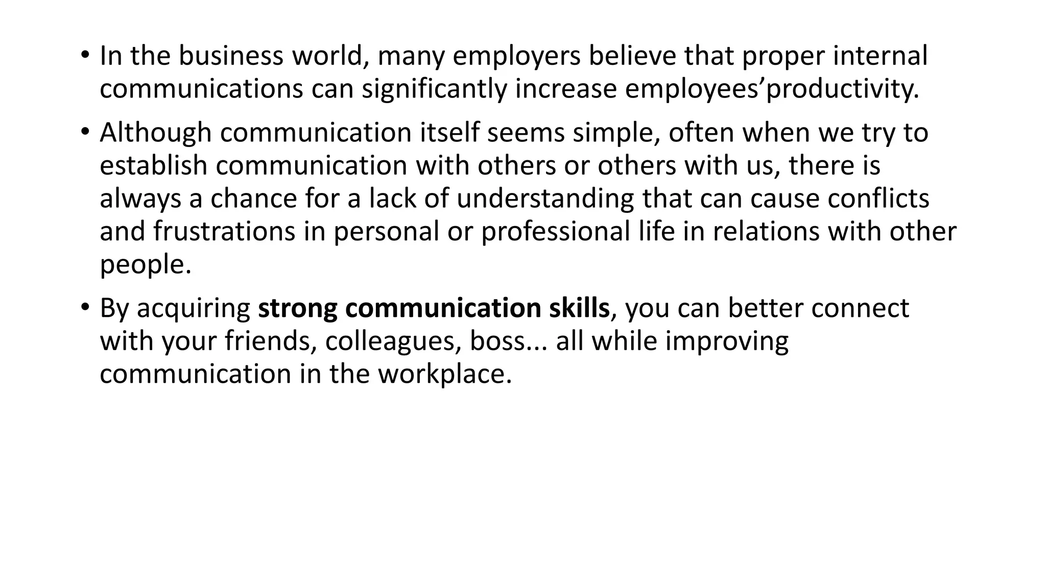Communications Skills PPt Slides for how to begin | PPT