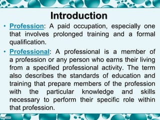 the profession | PPT