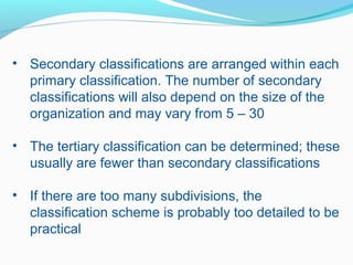 imr504 classification and filing system week 2 | PPT
