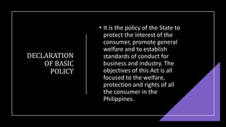 The Consumer Act of the Philippines | PDF