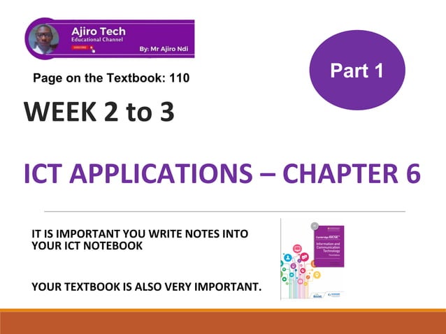 IGCSE ICT - ICT Applications - Ajiro Tech - Part 1 | PDF | Desktop Publishing | Computer ...