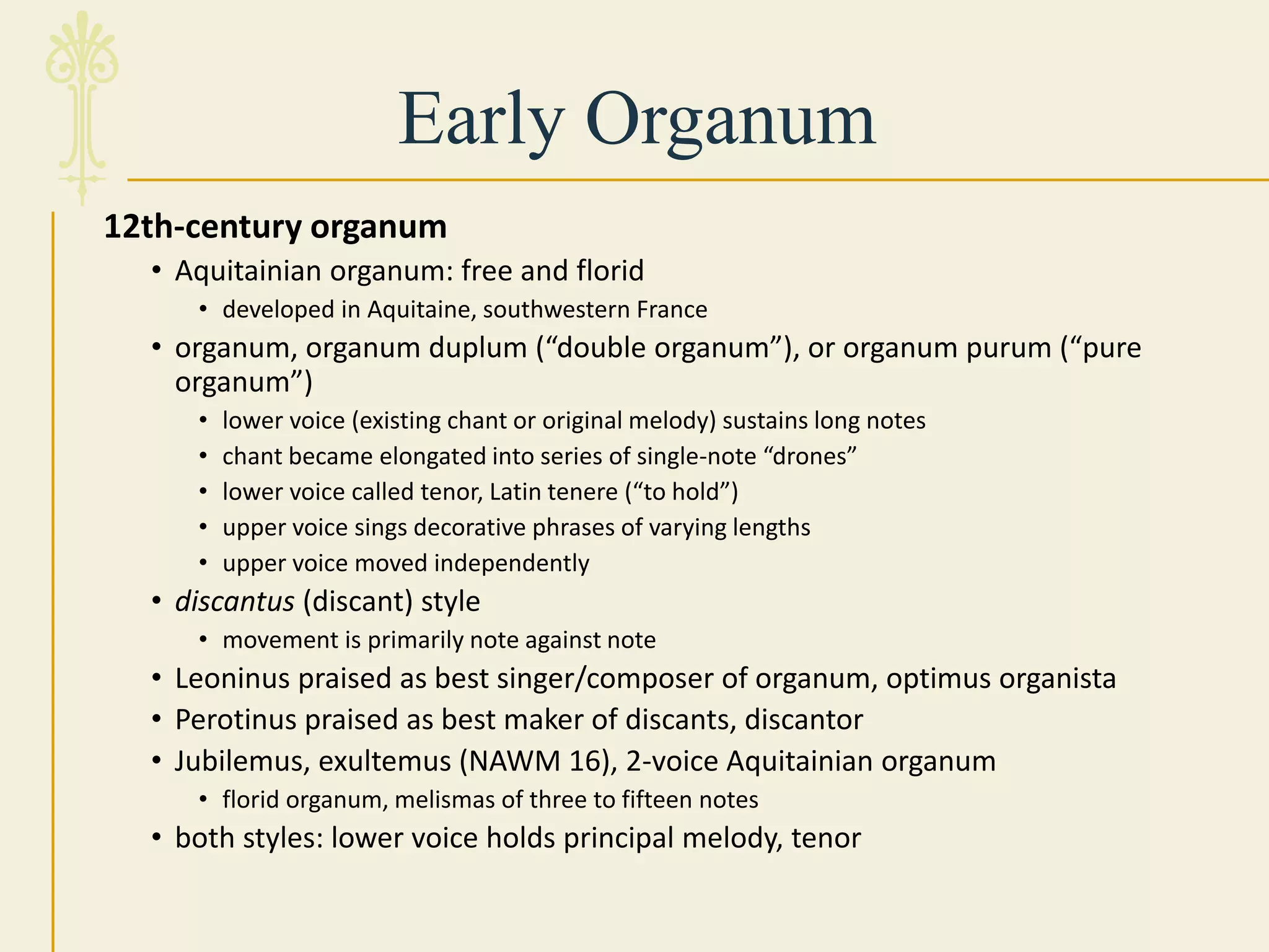 WK 2/3 - Medieval polyphony, pilgrimage, & 14th century France & Italy ...