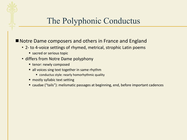 WK 2/3 - Medieval polyphony, pilgrimage, & 14th century France & Italy ...