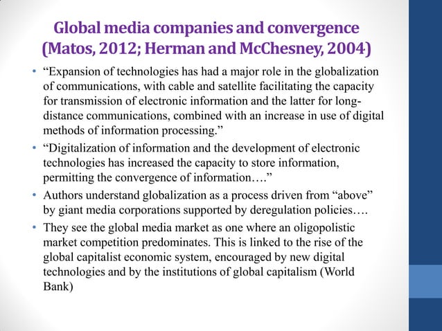 Media and globalization | PDF | Media Industry | Industries