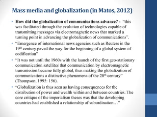 Media and globalization | PDF