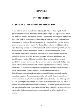 line following robot | DOC