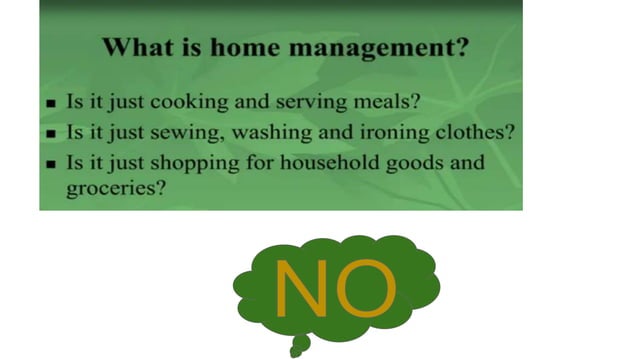 Home management | PPTX