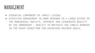 Home management | PPTX