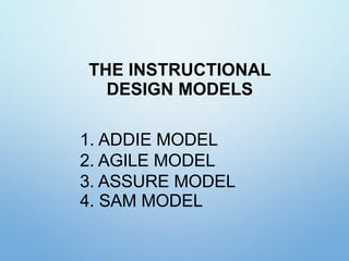 Instructional Design Models in Lesson Planning | PPTX