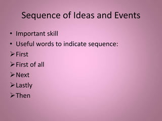Wk 2 main idea _ supporting details _ sequences.ppt