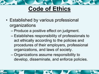 professional ethics | PPT
