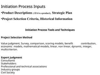 Wk 2 Starting Project Initiating for PMP or Software engineering.ppt