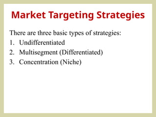 Marketing management Segmentation Targeting Position and 4 P strategies ...