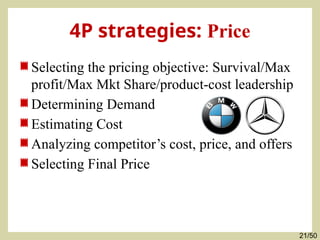 Marketing management Segmentation Targeting Position and 4 P strategies | PPT