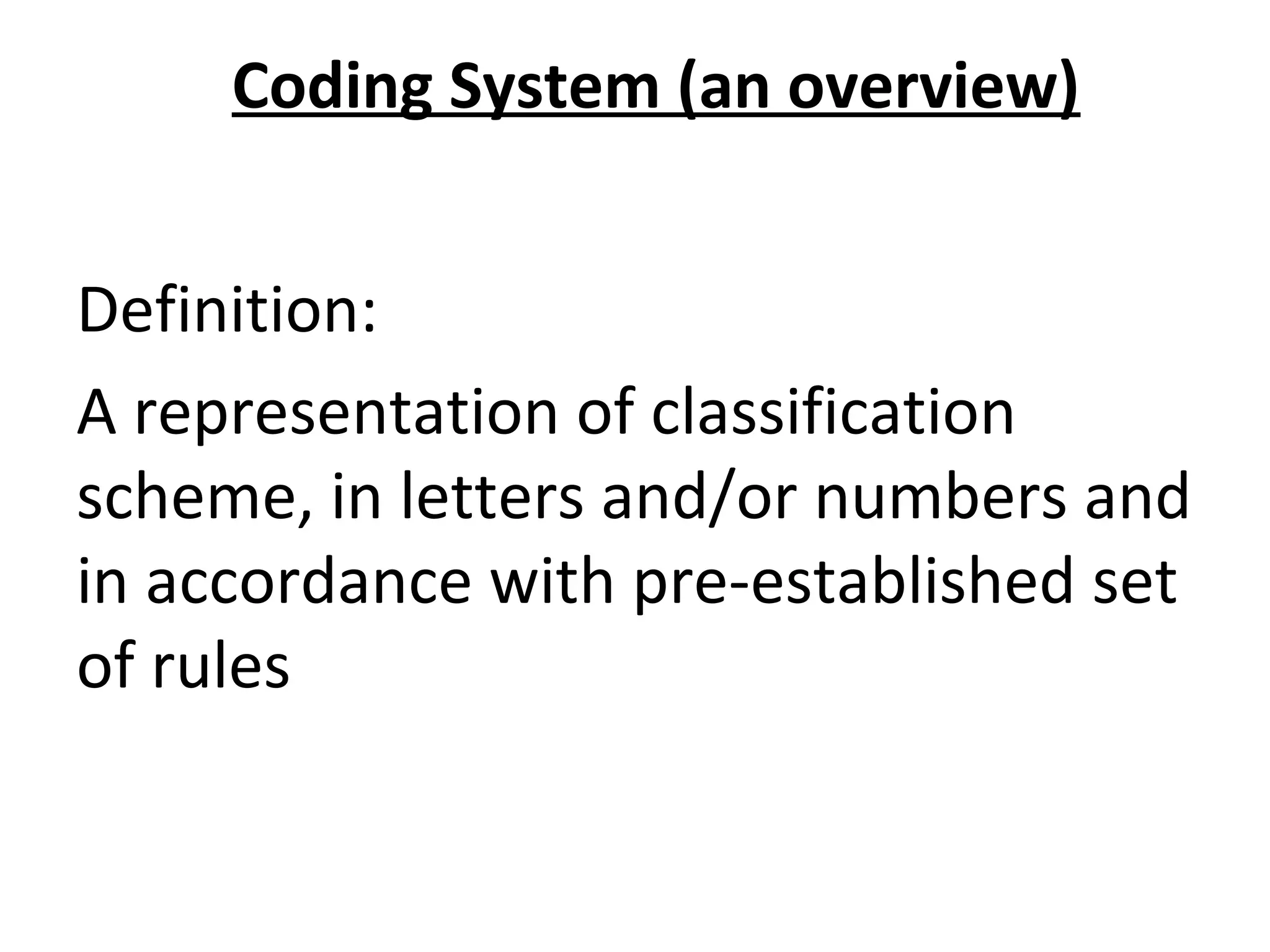 imr504 classification and filing system week 3 | PPT