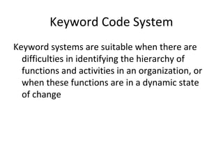 imr504 classification and filing system week 3 | PPT