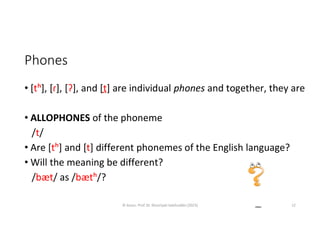 English Language Studies (ELS) Studies, Phonolgy | PDF