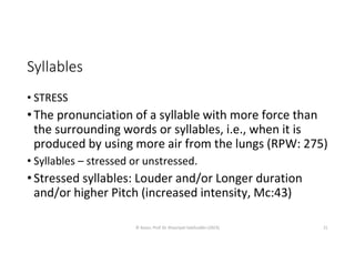 English Language Studies (ELS) Studies, Phonolgy | PPT