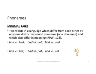 English Language Studies (ELS) Studies, Phonolgy | PPT