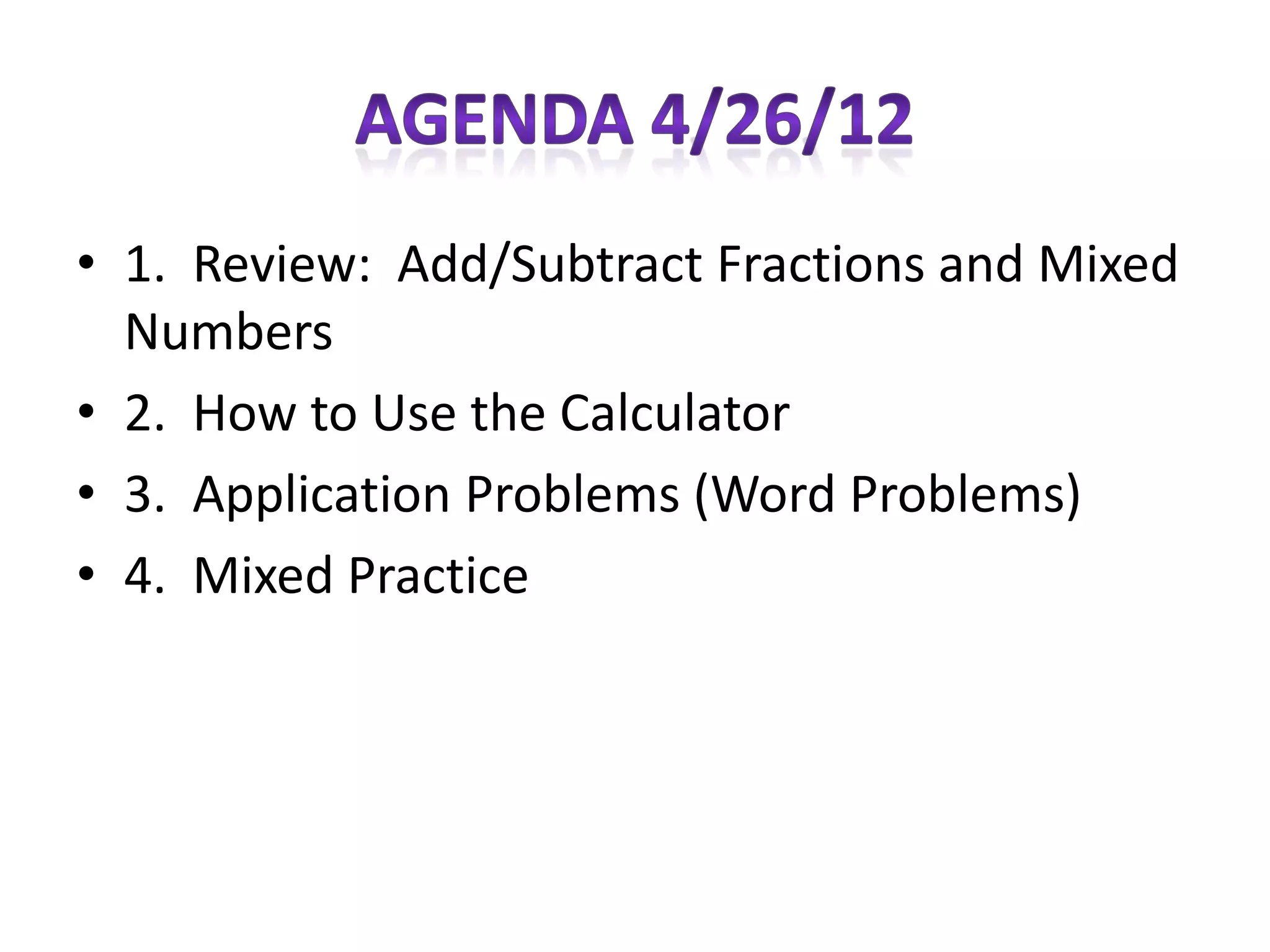 11:00 ABE Math THUR 4/26 | PPT