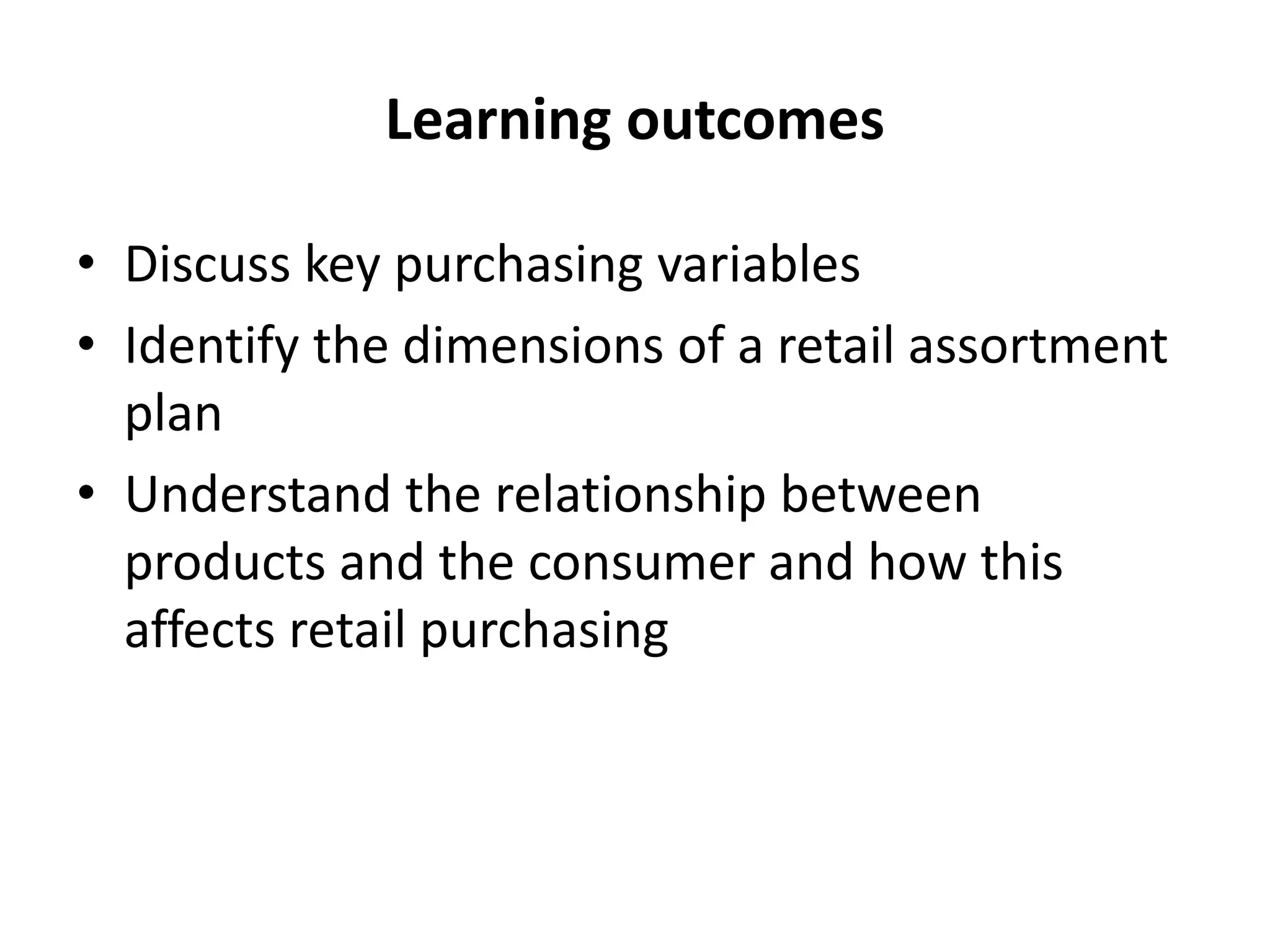 Assortment Planning | PPTX