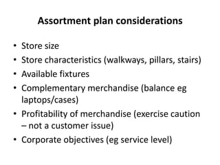 Assortment Planning | PPTX