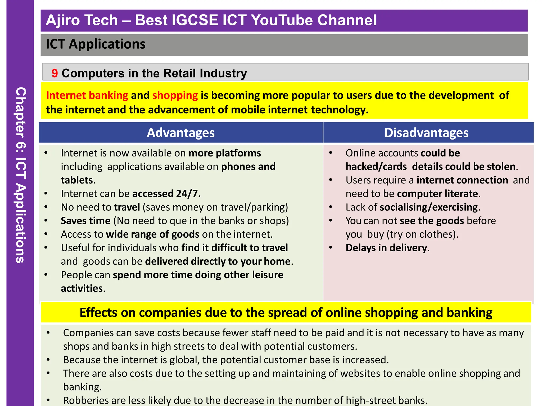 IGCSE ICT - ICT Applications - Ajiro Tech - Part 3 | PDF