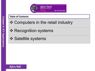IGCSE ICT - ICT Applications - Ajiro Tech - Part 3 | PDF