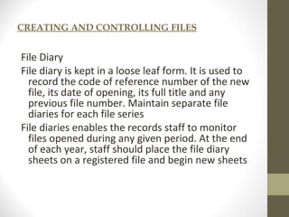 imr504 classification and filing system week 4 | PPT