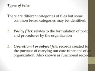 imr504 classification and filing system week 4 | PPT