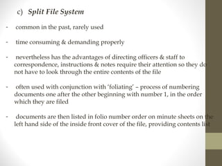imr504 classification and filing system week 4 | PPT