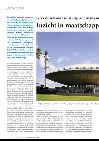 Inzicht in maatschappelijk vastgoed ontbreekt volledig | PDF