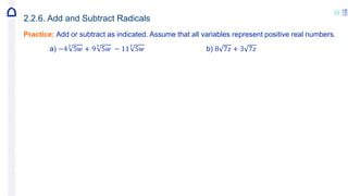 Wk 5 - 2.2 PPT Radicals for class 10th.pptx