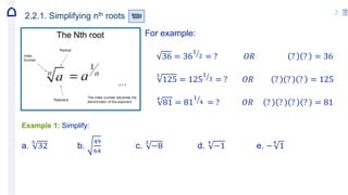 Wk 5 - 2.2 PPT Radicals for class 10th.pptx