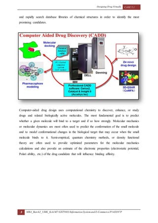 Wk 5 case 1 designing drug virtually | DOCX | Pharmaceutical Industry ...
