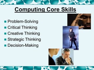 computing profession and core skills | PPT