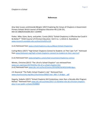 Wk8_Ex1_Corey LaForge final project (introduction to chaplaincy ...