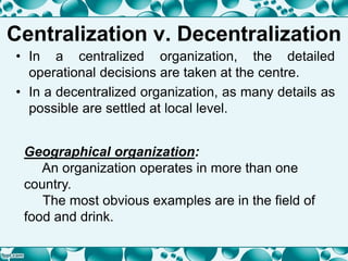 structure of an organisation | PPT