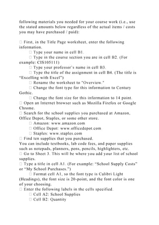 WK8_A2 OverviewAssignment 2 Excelling with ExcelDue Week 8 an.docx