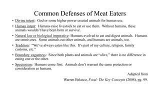 The Ethics of Eating Animals | PPT