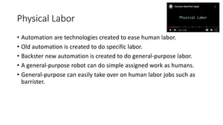Automation and Labor Market | PPT