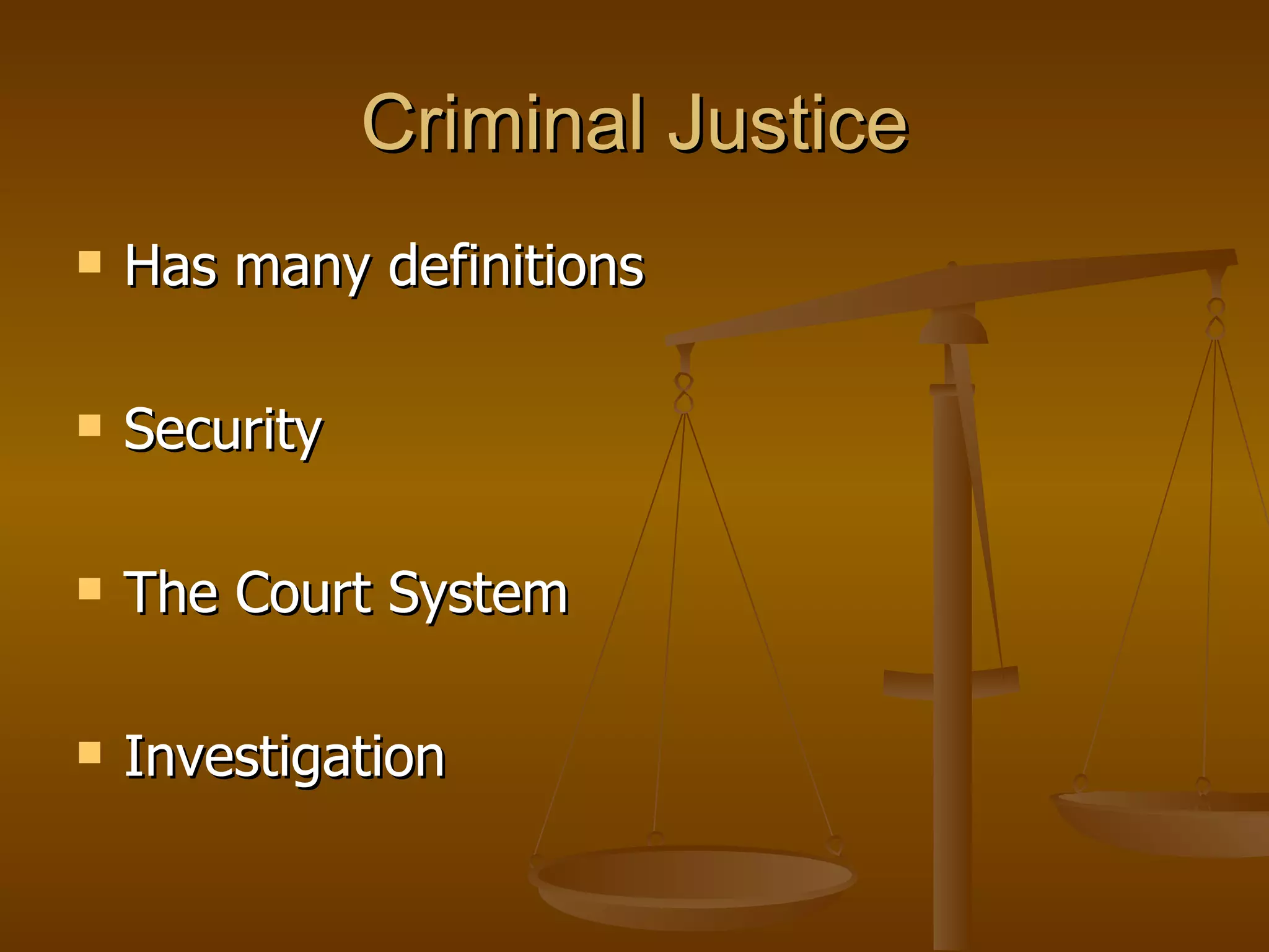 The Criminal Justice System | PPT