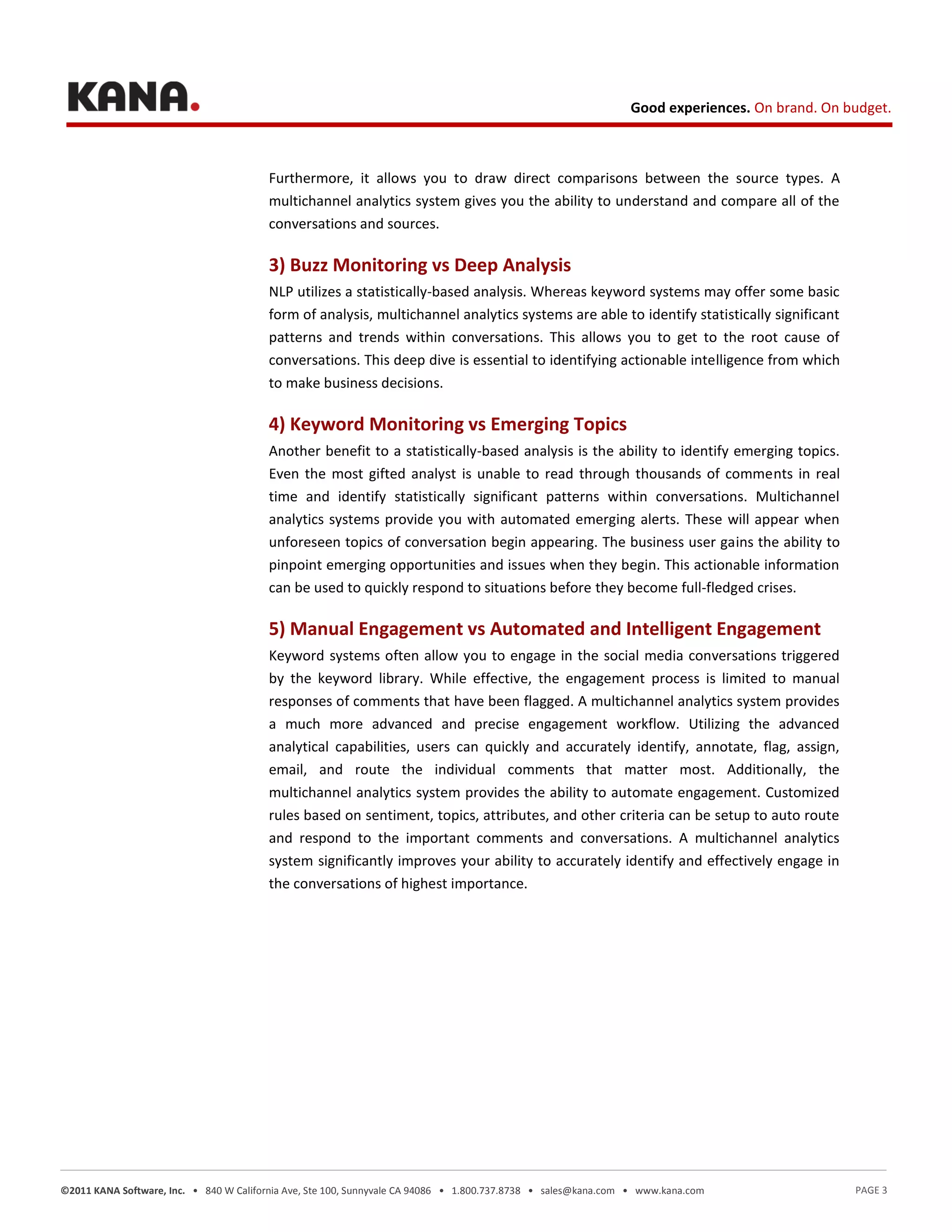 MultiChannel Analytics | PDF