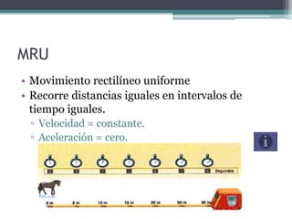 2M Unidad 1: Movimiento - MRU y MRUA | PPTX