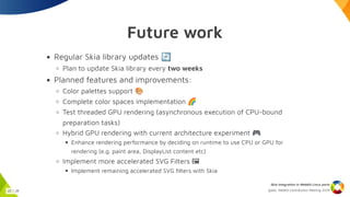 Skia integration in WebKit Linux ports | PPT