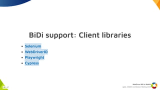 WebDriver BiDi in WebKit | PPT