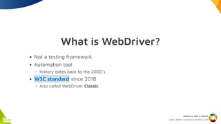 WebDriver BiDi in WebKit | PPT
